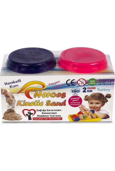 Heroes 2'li Kinetik Kum Pembe-Mor Heroes 2'li Kinetik Kum Pembe-Mor