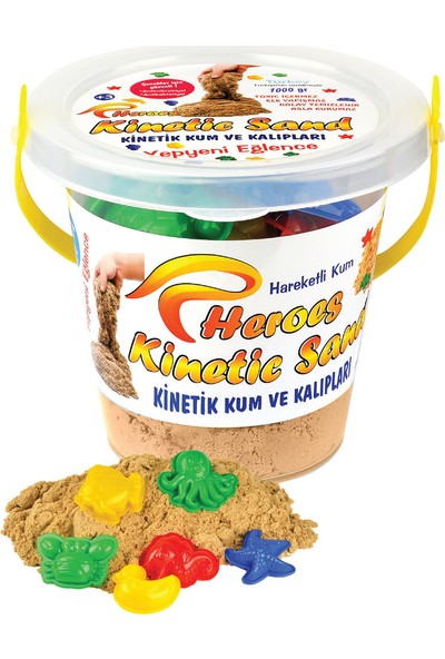 Heroes Kovalı Sarı Kinetik Kum +Kalıp 1000 gr