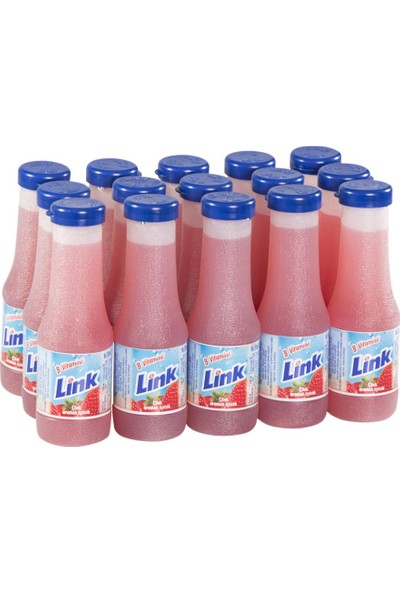 Link Çilek Aromalı İçecek 200 ml (15'li)