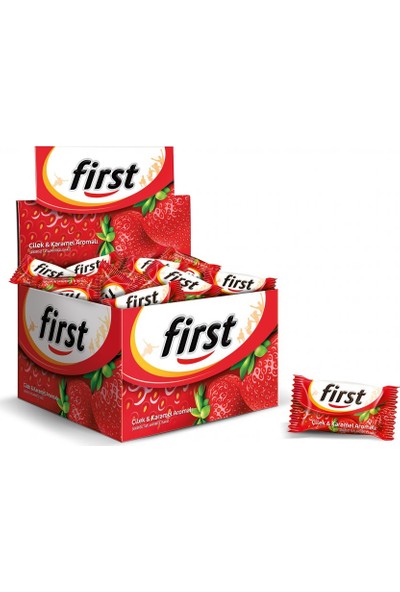 First Çilek Aromalı Sakız 200 lü First Çilek Aromalı Sakız 200 lü