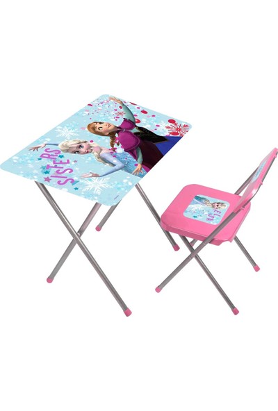 Gokidy Frozen Çalışma Masası ve Sandalyesi