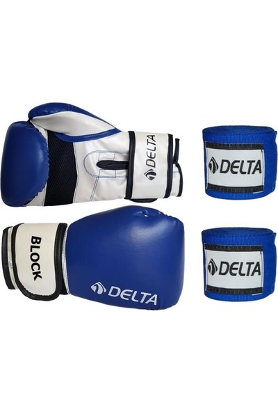 Delta Block Dura-Strong Boks Eldiveni + Boks El Bandajı Seti Delta Block Dura-Strong Boks Eldiveni + Boks El Bandajı Seti