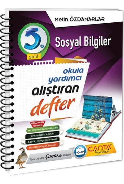 Çanta Yayınları 5. Sınıf Sosyal Bilgiler Alıştıran Defter
