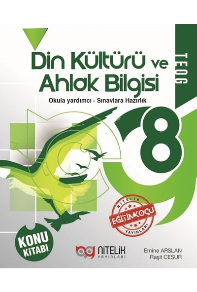Nitelik Yayınları 8. Sınıf Din Kültürü ve Ahlak Bilgisi Konu Anlatımlı