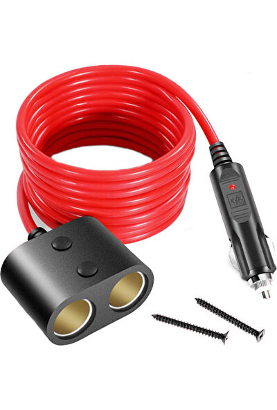 Platoon Araç Çakmaklık Uzatıcı Kablo 2'li 3 mt