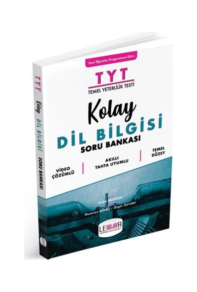 LEMMA Yayınları TYT Kolay Dil Bilgisi Soru Bankası