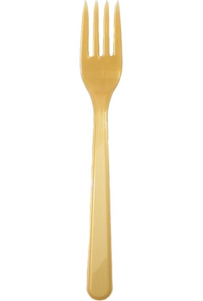 Dekorsende Plastik Çatal 25 li Altın Dekorsende Plastik Çatal 25 li Altın