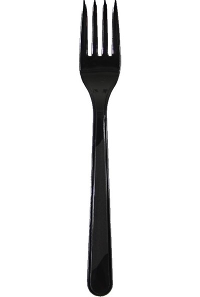 Dekorsende Plastik Çatal 25 li Siyah