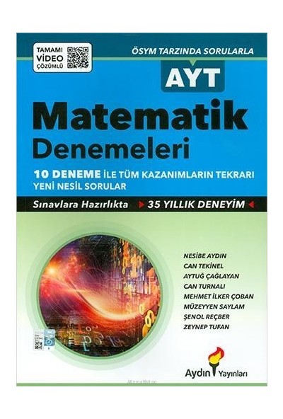 AYT Matematik 10 lu Deneme Sınavı