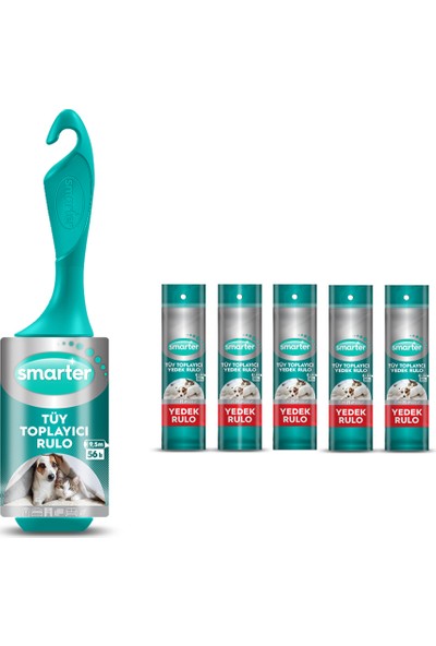 Smarter Tüy Toplayıcı Rulo 56'lı + 5 Yedek Rulo