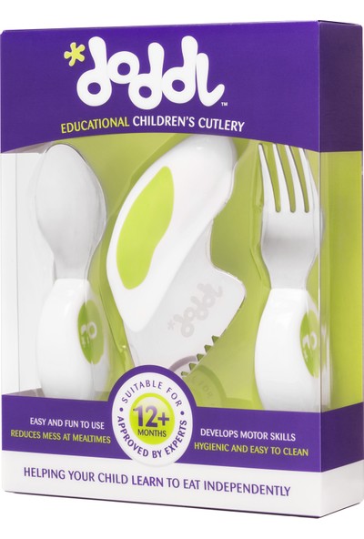 Doddl Çocuk Çatal Kaşık Bıçak Seti