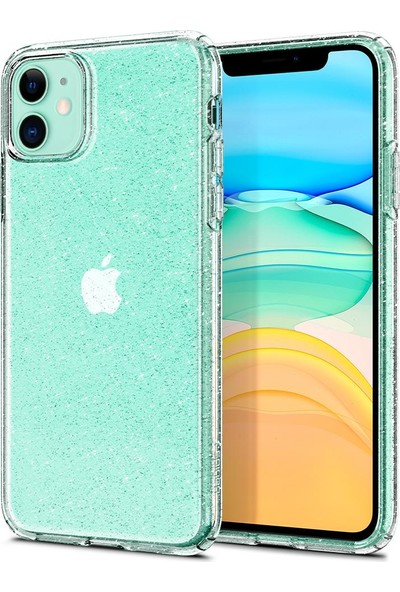 Spigen Apple iPhone 11 Kılıf Liquid Crystal Glitter Crystal Quartz - 076CS27181 Spigen Apple iPhone 11 Kılıf Liquid Crystal Glitter Crystal Quartz - 076CS27181