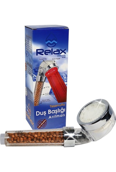 Relax Stream LED Işıklı %50 Su Tasarruflu Duş Başlığı Kokulu ve Arıtmalı Duş Başlığı