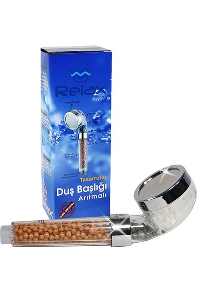 Relax Stream %50 Su Tasarruflu Duş Başlığı Kokulu ve Arıtmalı Banyo Duş Başlığı