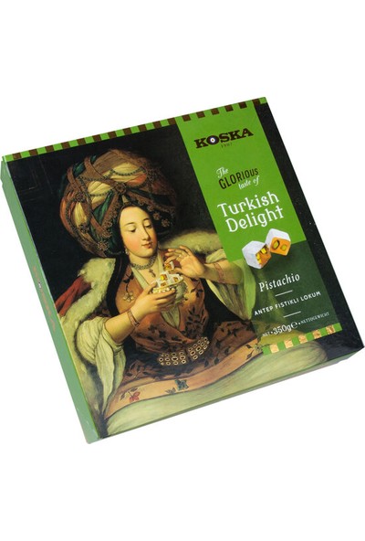 Koska Antep Fıstıklı Lokum 350 gr Koska Antep Fıstıklı Lokum 350 gr