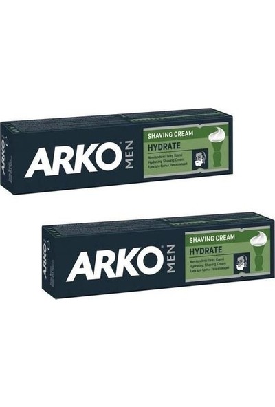 Arko Tıraş Kremi Hydrate 100 gr x 2'li Set Arko Tıraş Kremi Hydrate 100 gr x 2'li Set