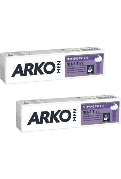 Arko Tıraş Kremi Sensıtıve 100 gr x 2'li Set Arko Tıraş Kremi Sensıtıve 100 gr x 2'li Set