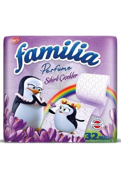 Familia Tuvalet Kağıdı Sihirli Çiçekler 32 Adet x 2'li Set Familia Tuvalet Kağıdı Sihirli Çiçekler 32 Adet x 2'li Set