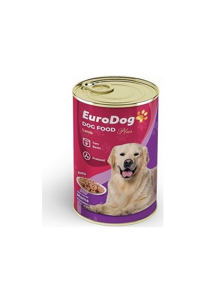 Eurodog Köpek Konservesi Kuzu Etli 415 g Eurodog Köpek Konservesi Kuzu Etli 415 g
