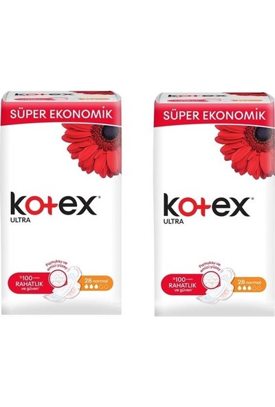 Kotex Ultra Ekonomik Normal 28 Adet x 2'Li Set