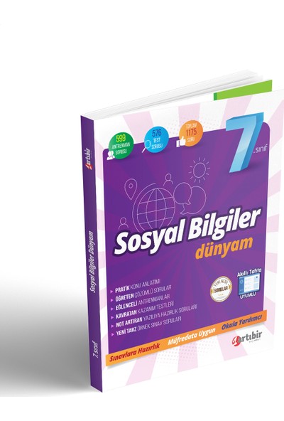 Artıbir Yayınları 7. Sınıf Sosyal Bilgiler Dünyam