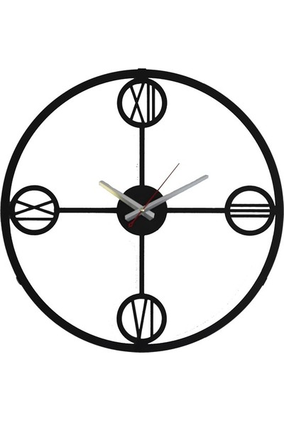 Makeart Home 50 cm Metal Duvar Saati 402