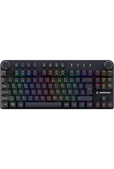 Rampage KB-RMW23 Scout Bluetooth RGB Aydınlatmalı Q Jixian Red Switch Oyuncu Mekanik Klavye Rampage KB-RMW23 Scout Bluetooth RGB Aydınlatmalı Q Jixian Red Switch Oyuncu Mekanik Klavye