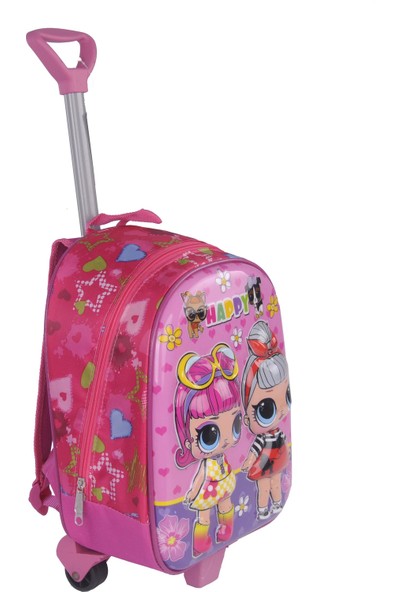 Arı Lol Suprise Kabartmalı Çekçekli Çocuk Okul Çantası Pembe 8142