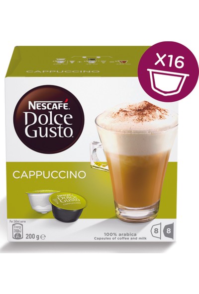 Nescafe Dolce Gusto Cappuccino 16 Kapsül Nescafe Dolce Gusto Cappuccino 16 Kapsül