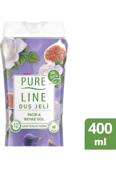 Pure Line İncir & Beyaz Gül Duş Jeli 400 ML