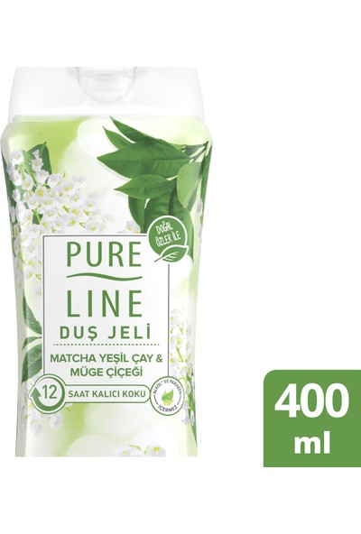 Pure Line Matcha Yeşilçay & Müge Çiçeği Duş Jeli 400 ML