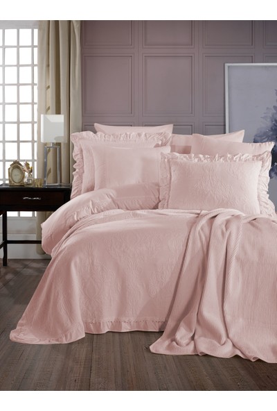 Rosaline Çift Kişilik Çeyiz Seti Pudra