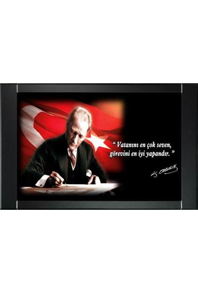 Güner Ofis Baskılı Deri Makam Panosu 90 x 160 cm