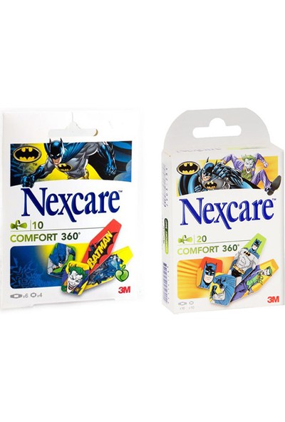 Nexcare Comfort Batman Yara Bandı Çocuklar Için ( 10 Adet + 20 Adet ) Nexcare Comfort Batman Yara Bandı Çocuklar Için ( 10 Adet + 20 Adet )