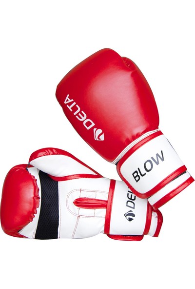 Delta Blow Dura-Strong Kırmızı-Beyaz Boks Eldiveni Delta Blow Dura-Strong Kırmızı-Beyaz Boks Eldiveni