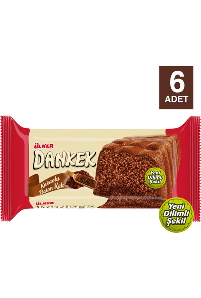 Ülker Dankek Kakaolu Baton Kek 210 gr x 6 Adet Ülker Dankek Kakaolu Baton Kek 210 gr x 6 Adet