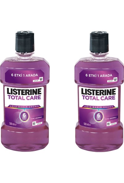Listerine Total Care Ağız Bakım Suyu 500 ml x2'li