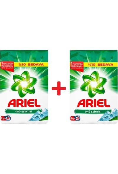 Ariel Toz Deterjan Dağ Esintisi 6 kg x2'Li Set Ariel Toz Deterjan Dağ Esintisi 6 kg x2'Li Set