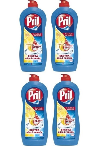 Pril Bulaşık Deterjanı Limon 675 gr x4'lü Pril Bulaşık Deterjanı Limon 675 gr x4'lü