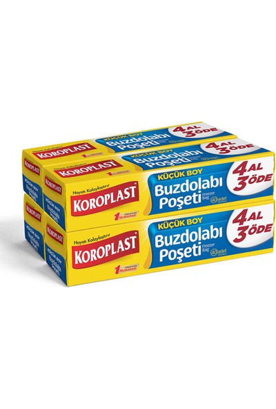Koroplast Buzdolabı Poşeti 4 al 3 Öde Küçük Boy 160 Adet