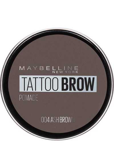 Maybelline New York Tattoo Brow Kaş Pomadı - 04 Ash Brown (Koyu Ton) Maybelline New York Tattoo Brow Kaş Pomadı - 04 Ash Brown (Koyu Ton)