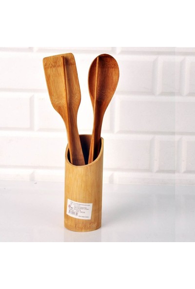 Paçi AHS-700356 Bambulu Hazneli 4 Parça Servis Seti Paçi AHS-700356 Bambulu Hazneli 4 Parça Servis Seti