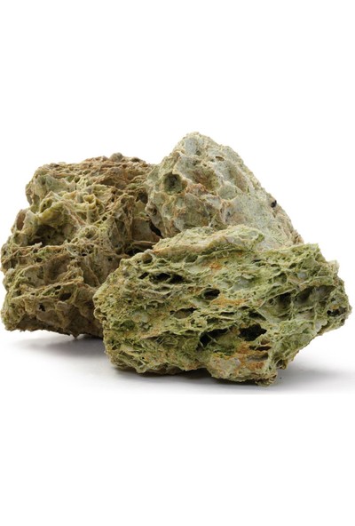 Bio Aquatic Yeşil Makarna Kaya Üç Adet 12-15 cm