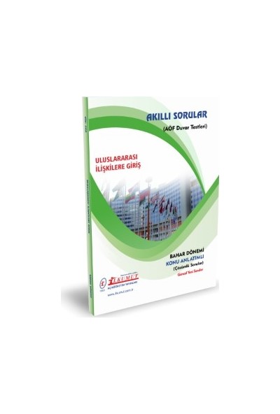 İlkumut AÖF - Uluslararası İlişkilere Giriş