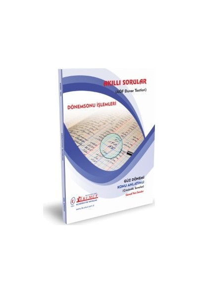 İlkumut AÖF - Dönemsonu İşlemleri İlkumut AÖF - Dönemsonu İşlemleri