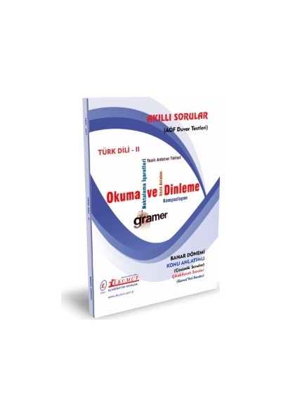 İlkumut AÖF - Türk Dili - II