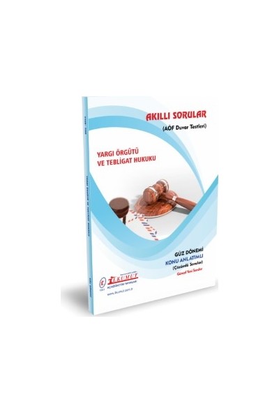 İlkumut AÖF - Yargı Örgütü ve Tebligat Hukuku