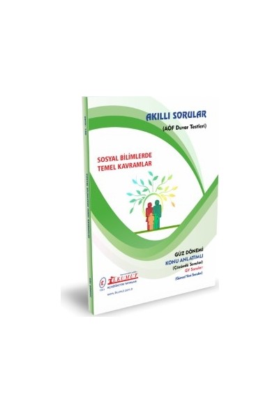 İlkumut AÖF - Sosyal Bilimlerde Temel Kavramlar İlkumut AÖF - Sosyal Bilimlerde Temel Kavramlar