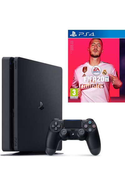 Sony PS4 Slim 500 GB Oyun Konsolu + PS4 FIFA 20 Oyun