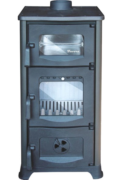 Mangalsepetim Favore Fırınlı Şömine Soba Siyah Renk Mangalsepetim Favore Fırınlı Şömine Soba Siyah Renk